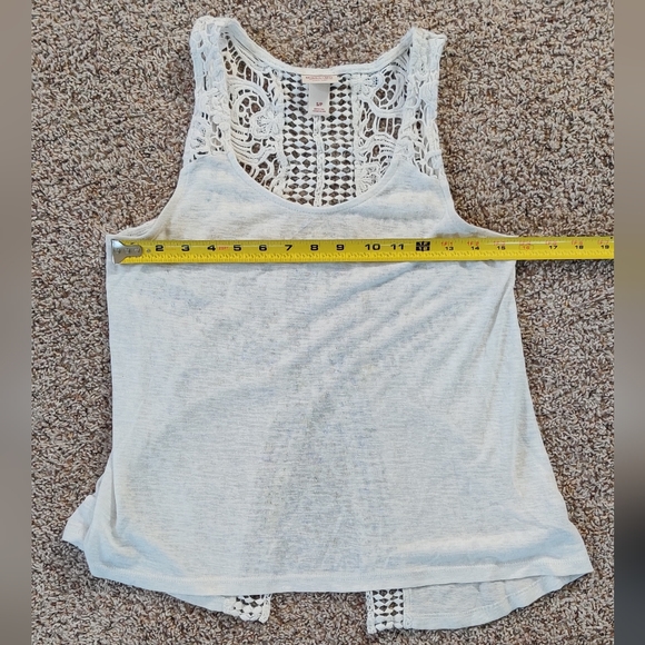 Mossimo Supply Co. | Tops | Mossimo Small White Embroidered Tank Top ...